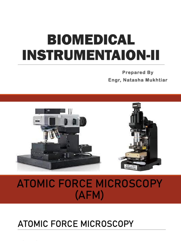 Lec #2 Atomic force Microscopy | PDF | Atomic Force Microscopy | Microscopy