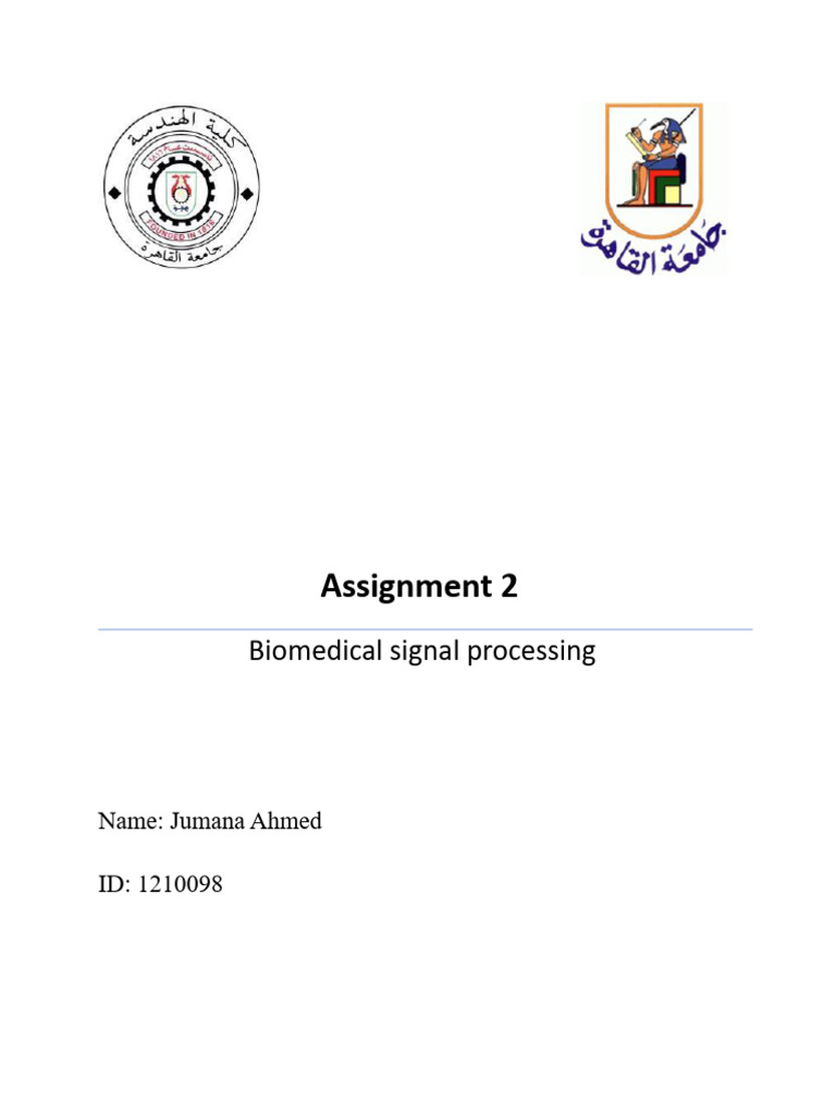 DSP Assignment 2 | PDF