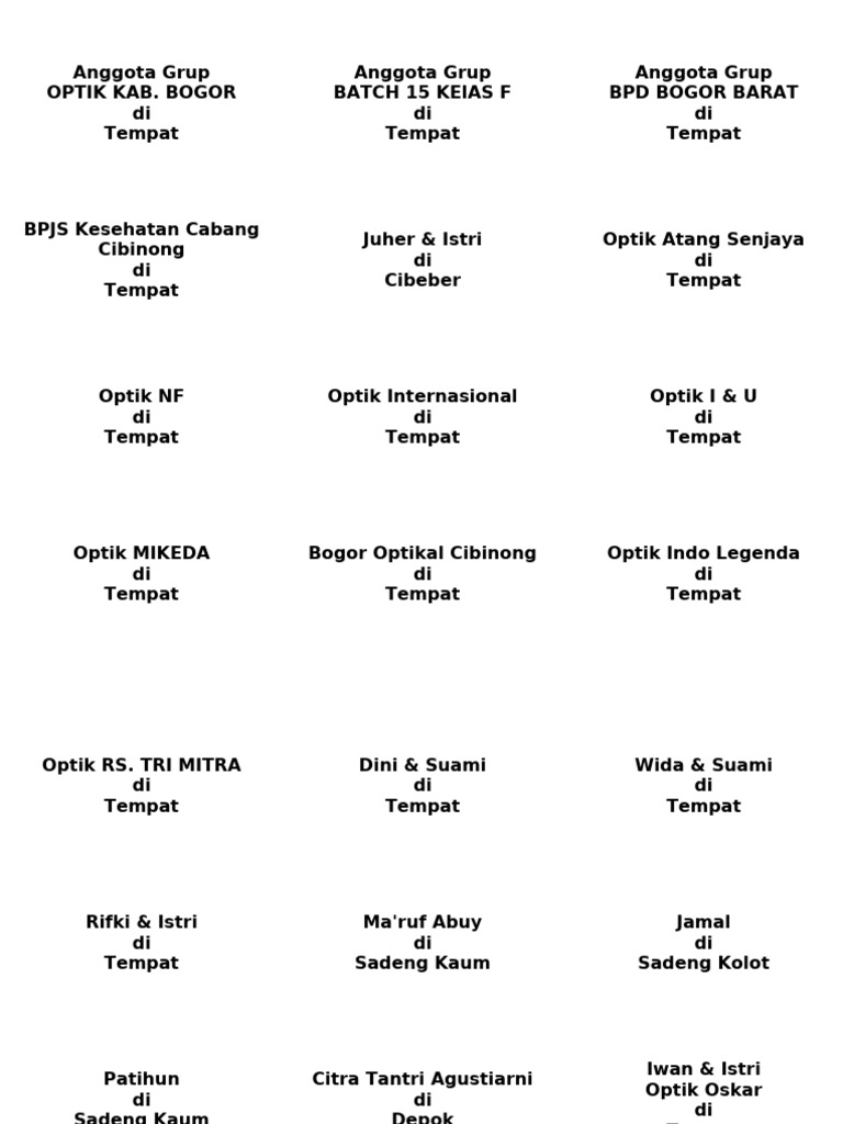 LABEL UNDANGAN OPTIK NABILA BELUM CETAK 1 - Copy | PDF