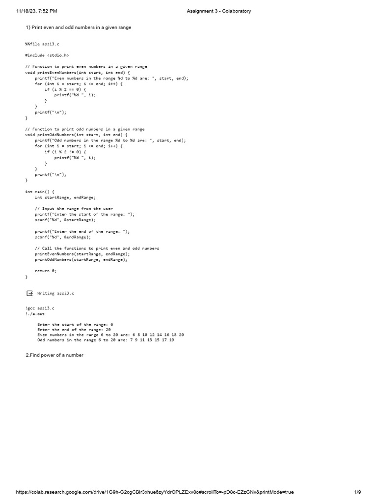 Assignment 3 - Colaboratory | PDF | Parameter (Computer Programming) | Computing
