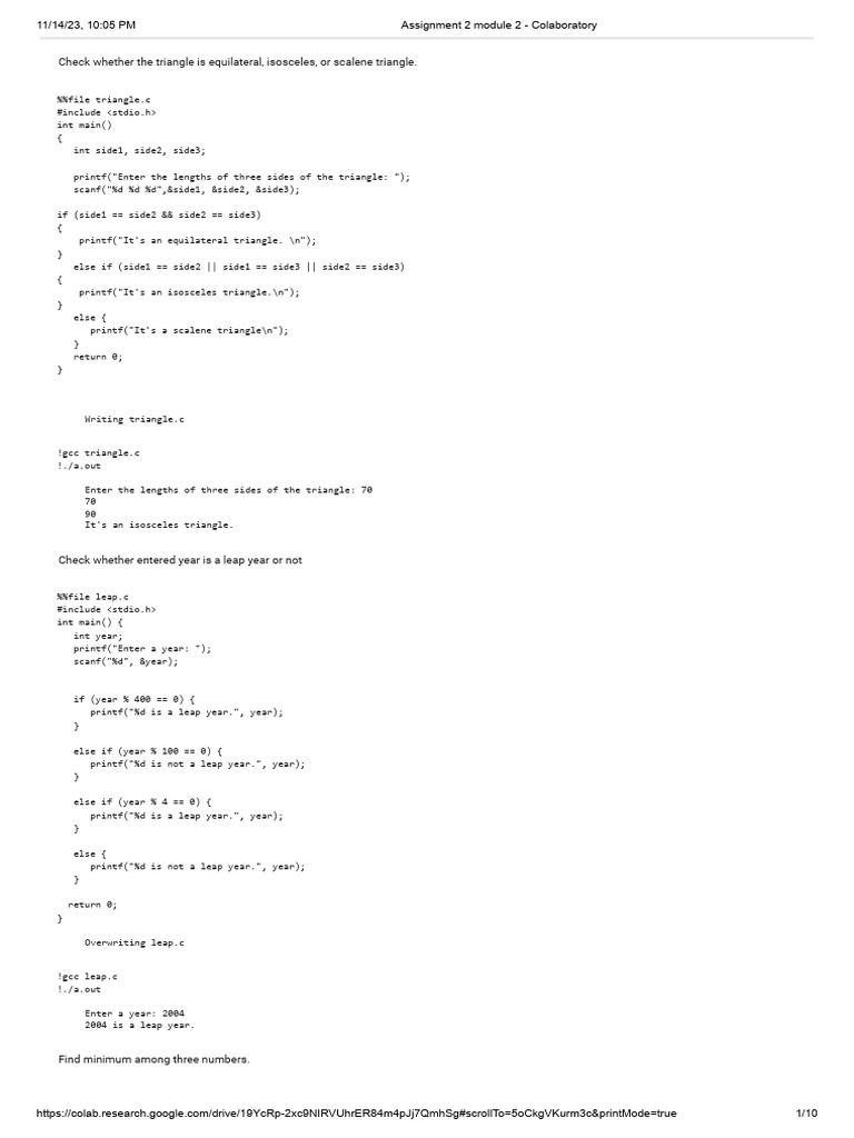 Assignment 2 Module 2 Colaboratory Pdf Pointer Computer 1062