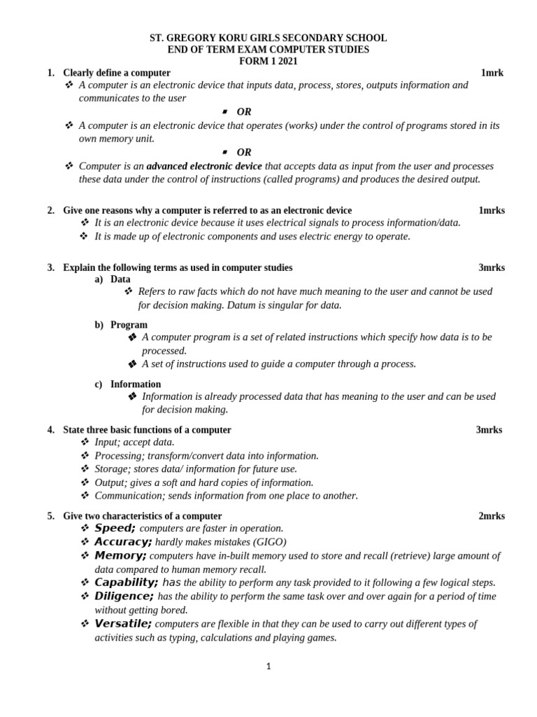 end t 1 2021 scheme | PDF | Input/Output | Information