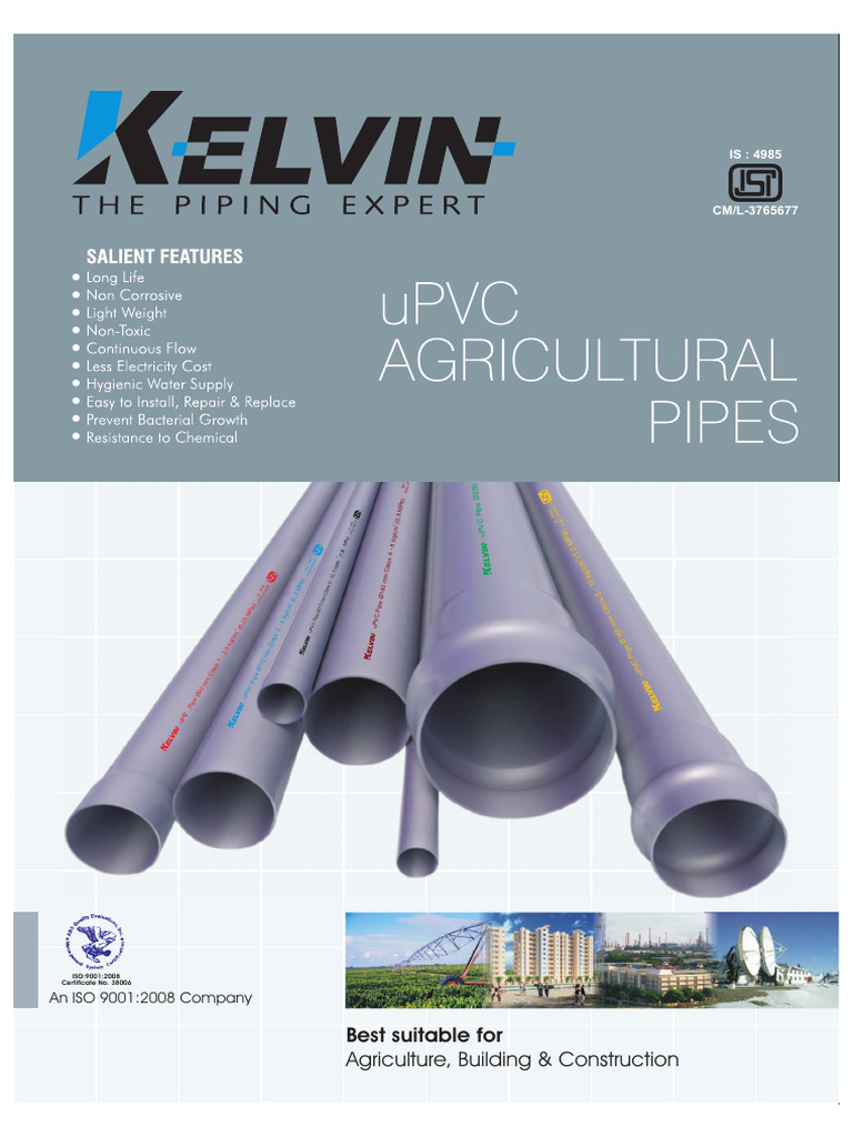 ISO 9001:2008 Certified PVC Pipes | PDF