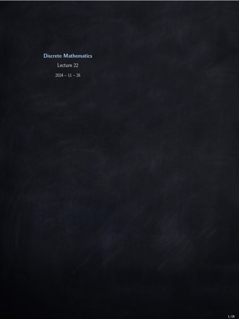 Lecture 22 filled | PDF | Algorithms | Discrete Mathematics