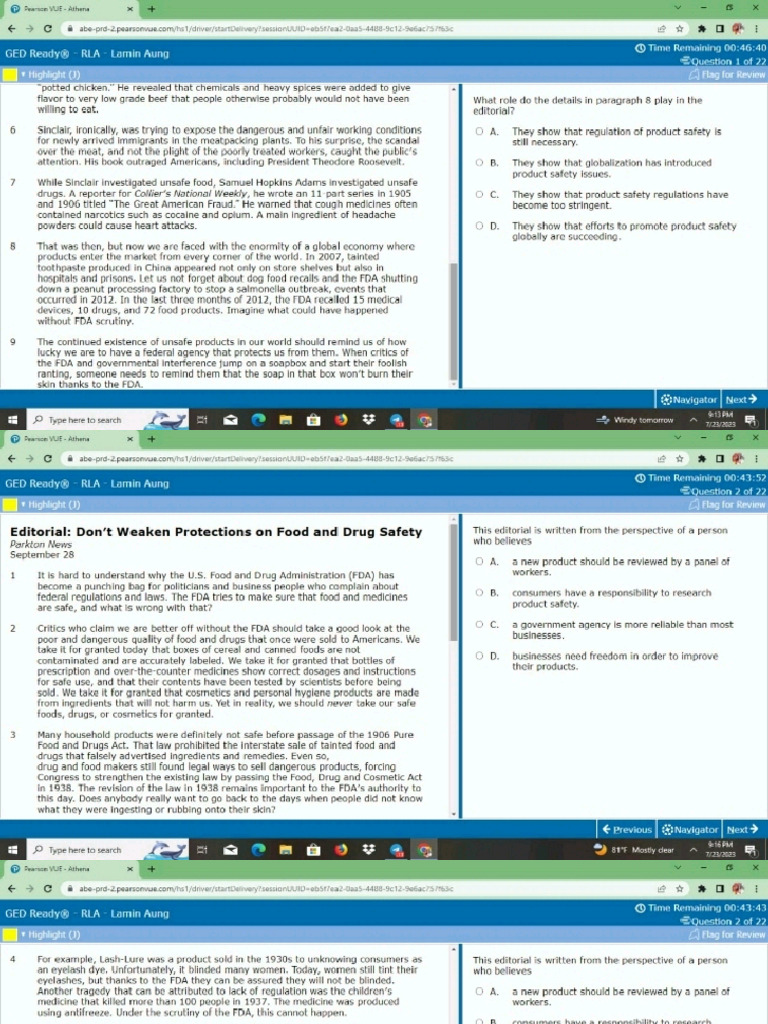 RLA Ready Test 3 | PDF