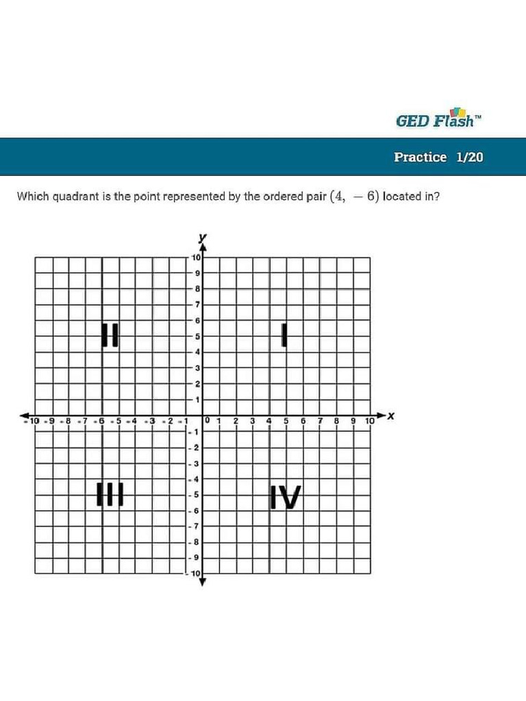 Graph & Function (GED Flash 8) | PDF