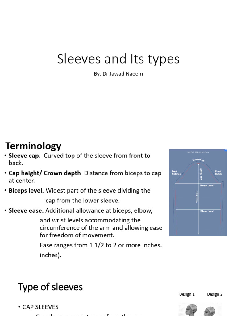 Lecture 19 Sleeves and Its Types | PDF | Seam (Sewing) | Clothing Lecture 19 Sleeves and Its Types | PDF | Seam (Sewing) | Clothing