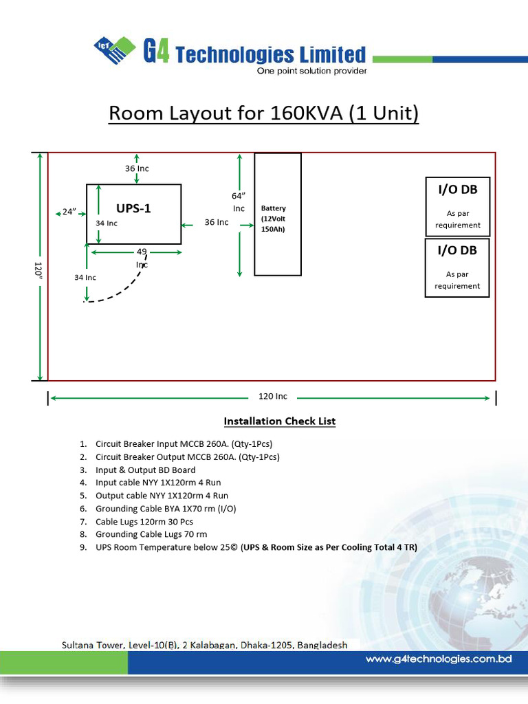 UPS INSTALLATION CHECKLIST | PDF