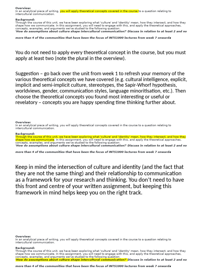 Written Analysis Suggestions | PDF | Note (Typography) | Verb