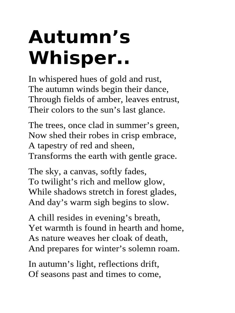 Autumn | PDF