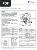 Forbes Marshall CMTD42M-F Steam Trap | PDF | Valve | Steam
