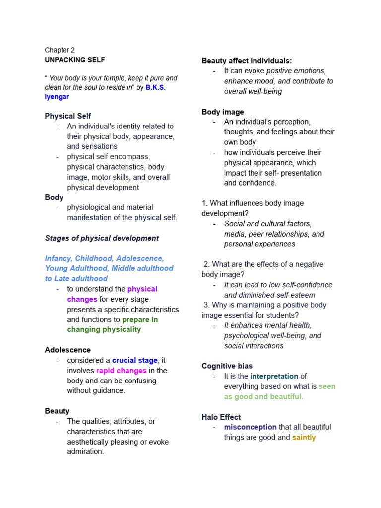 Understanding the self Reviewer | PDF | Vagina | Human Body