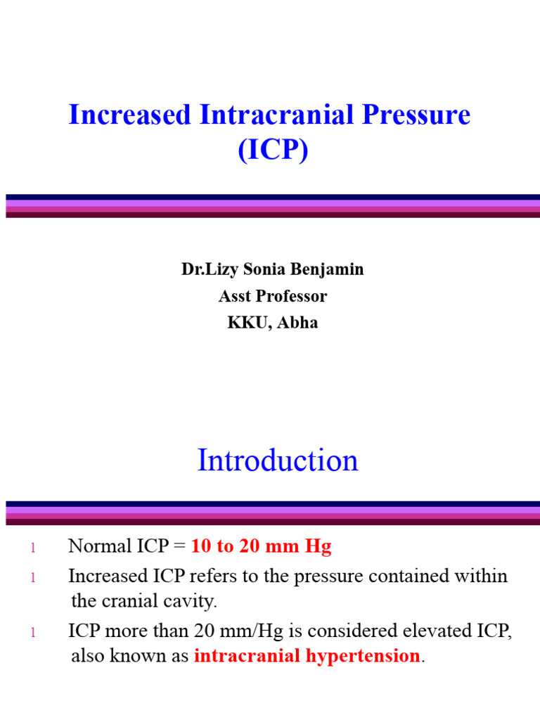 ICP (1) | PDF | Clinical Medicine | Medical Specialties