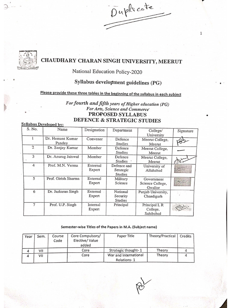 Syl Defence Studies | PDF