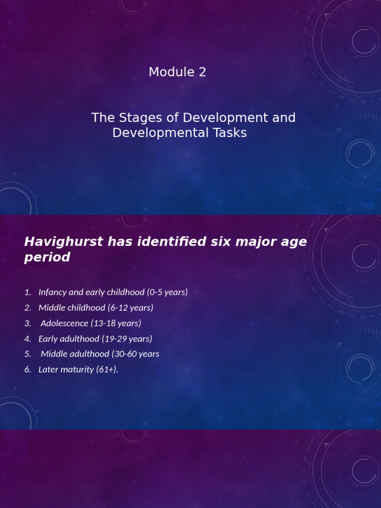 Lesson 2-The - Stages of Development - and Developmental - Task ...