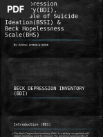 Beck's Depression Inventory (BDI-II) | PDF | Psychology