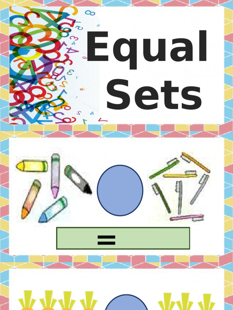 Equal Sets | PDF