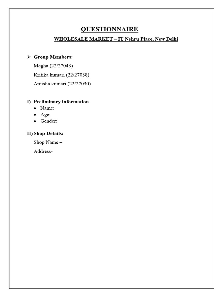 Document From Megha | PDF | Warehouse | Business
