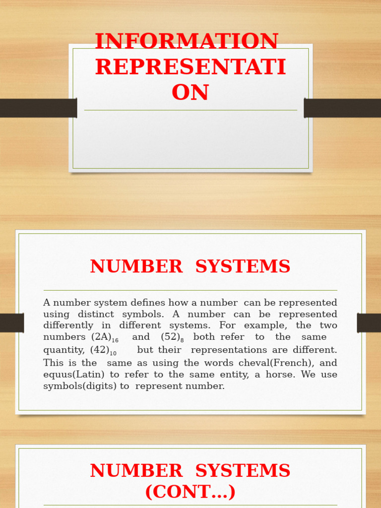 Information Representation | PDF | Binary Coded Decimal | Integer (Computer Science)