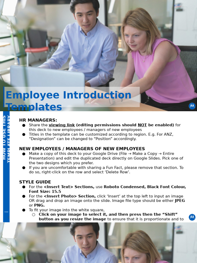 New Employee Welcome Template Guide | PDF | Software | Computing
