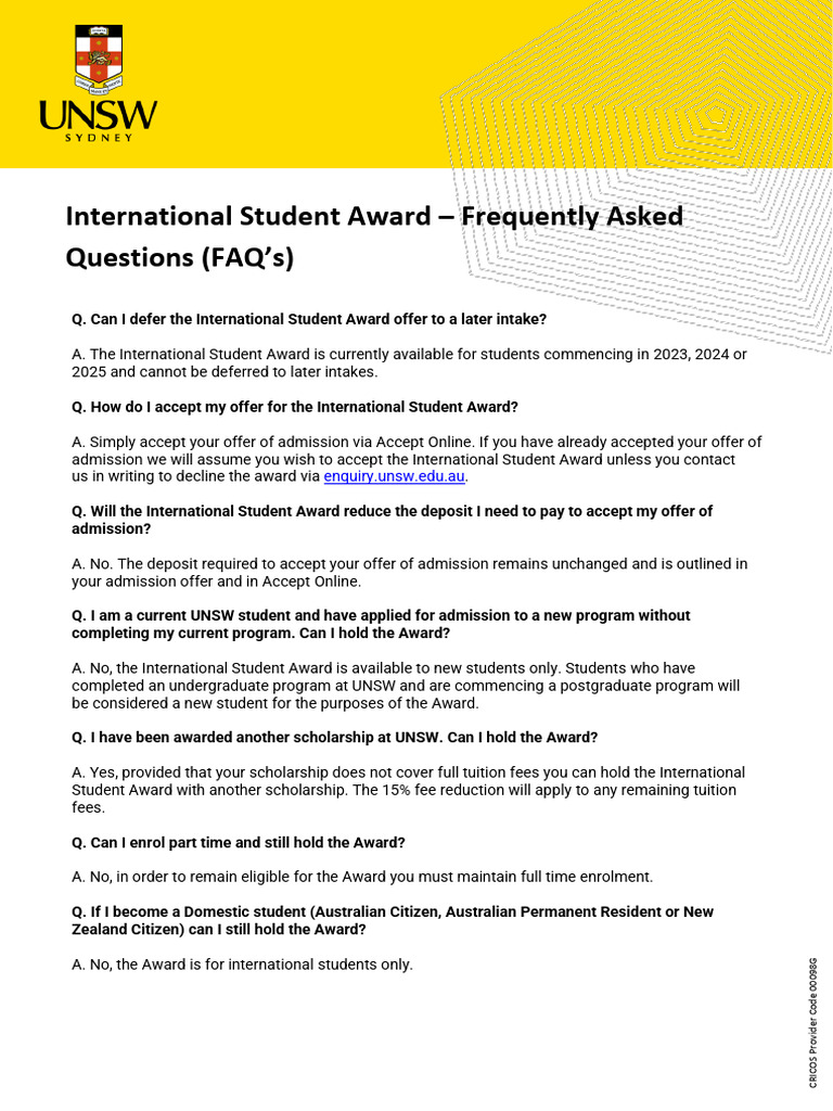 International Student Award_Frequently Asked Questions _May 2024 Update ...