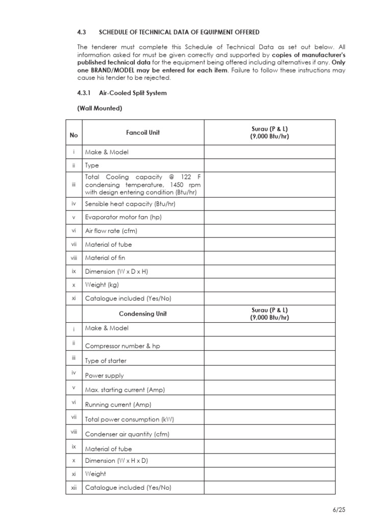 Contoh Data Split Unit | PDF