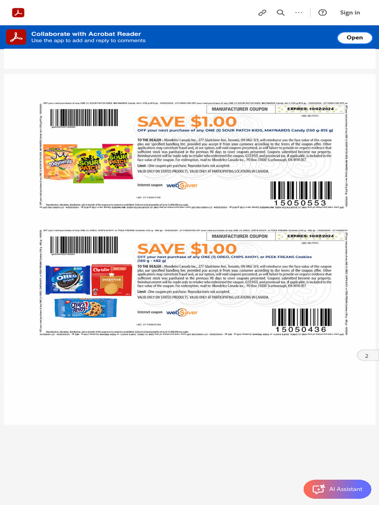 Websaver - Coupons - 20240902 - Adobe Cloud Storage | PDF