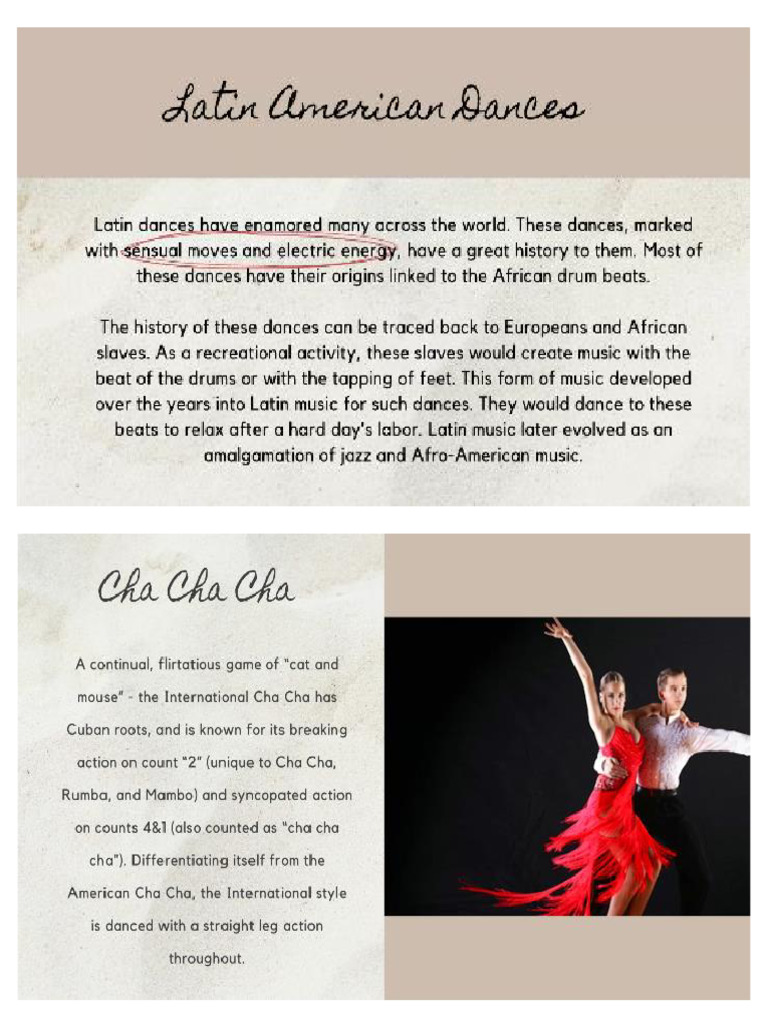 2. Latin and Standard Dances | PDF