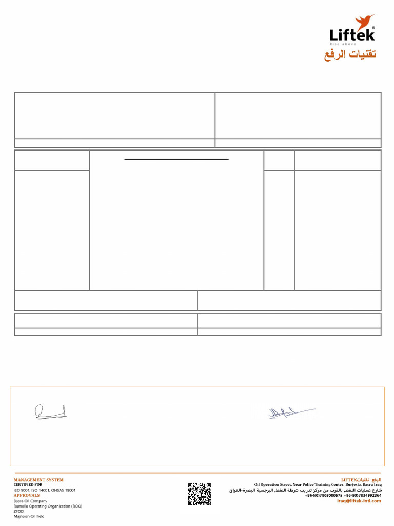 2x Two Legs Wire Rope Slings - 12 ton Certificates | PDF