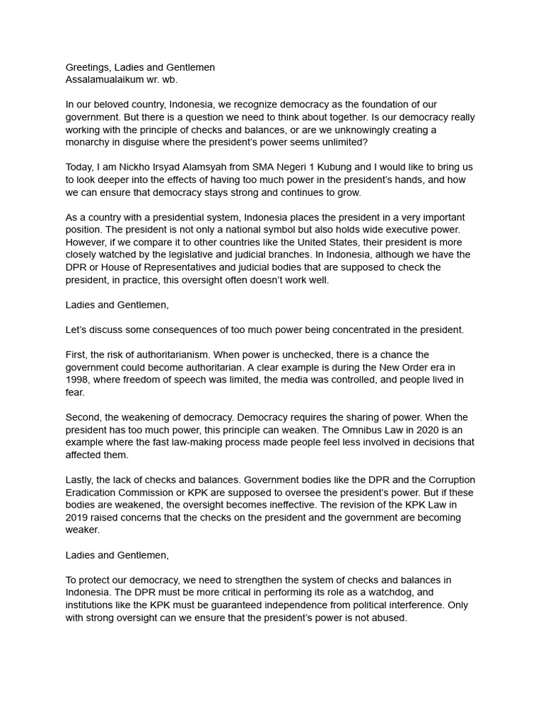 Monarchy Speech | PDF | Democracy | Political Ideologies