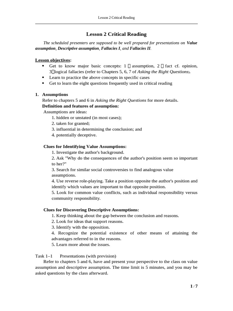 Mastering Critical Reading Skills | PDF | Argument | Pain