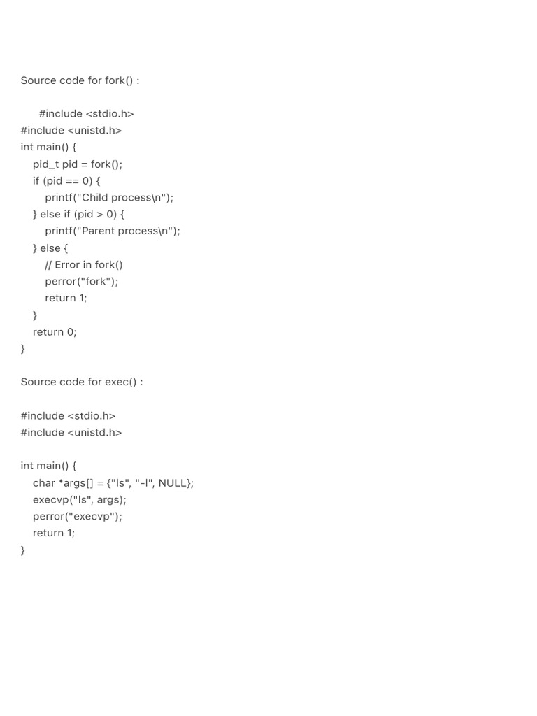 Source Code For Fork PDF | PDF | Computer Programming | Computing Platforms