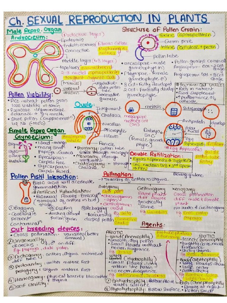 Biology Short Notes Class 12 | PDF