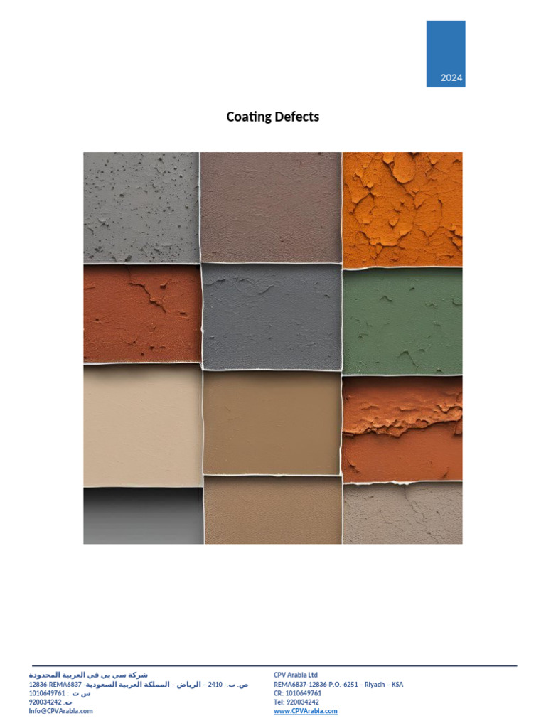 Coating Defects | PDF | Corrosion | Paint