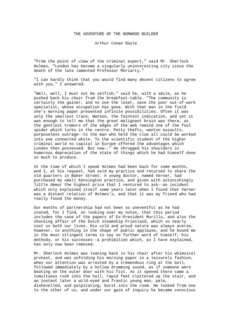 def | PDF | Sherlock Holmes | Arthur Conan Doyle Characters