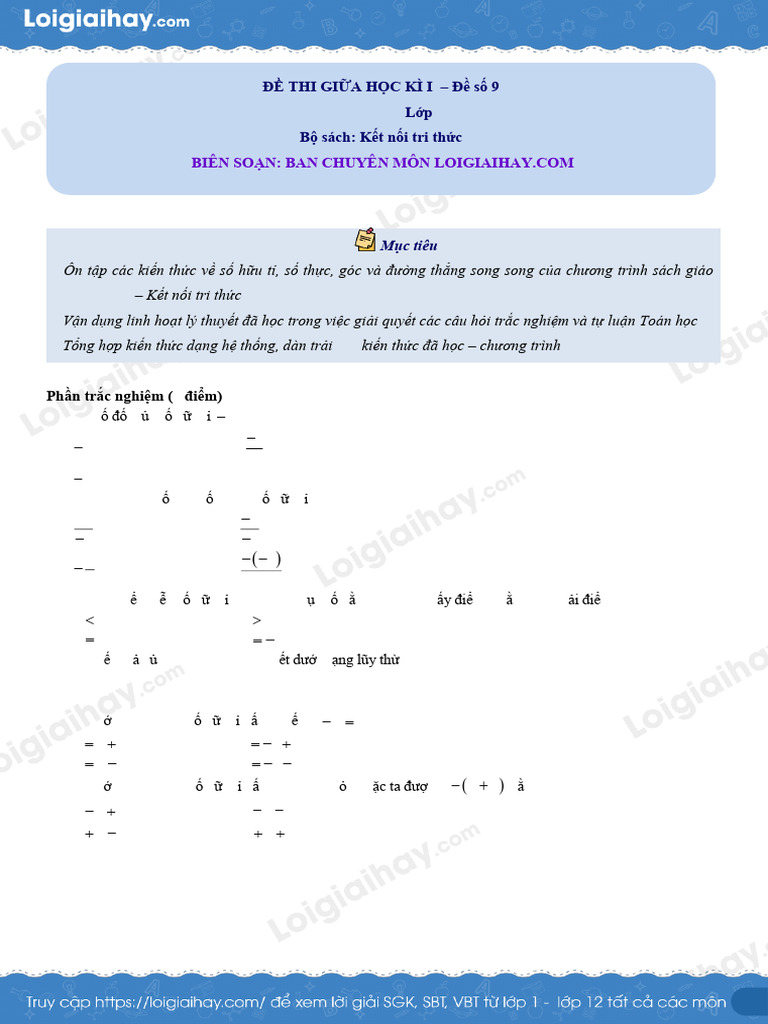 de-kiem-tra-giua-hoc-ki-1-toan-7-de-so-9-ket-noi-tri-thuc-1730948010 | PDF