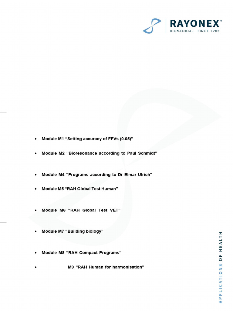 Rayocomp PS 10 Complete Premium - EN | PDF | Medicine