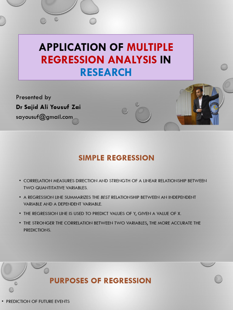 Regression Analysis Pdf Linear Regression Dependent And 3220