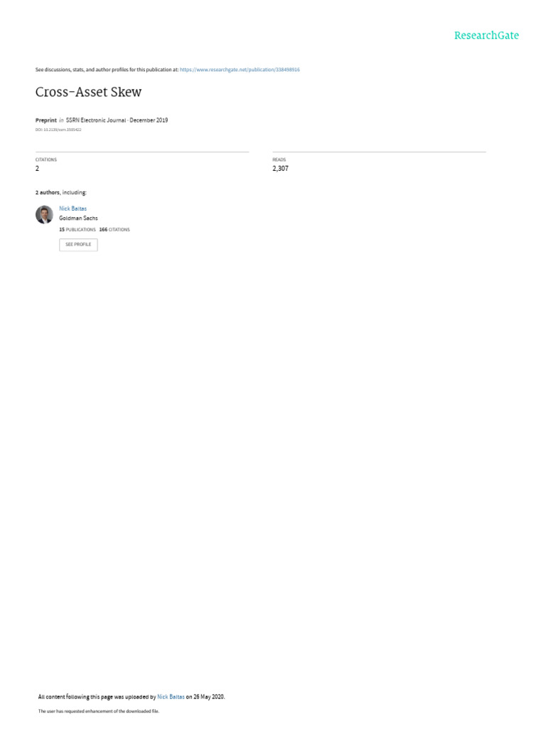 Cross-Asset Skewness Impact on Returns | PDF | Modern Portfolio Theory ...