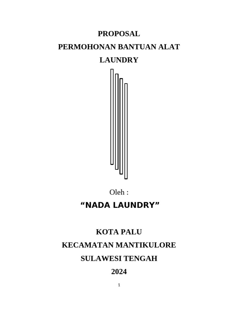 Proposal Pengajuan Laundry | PDF