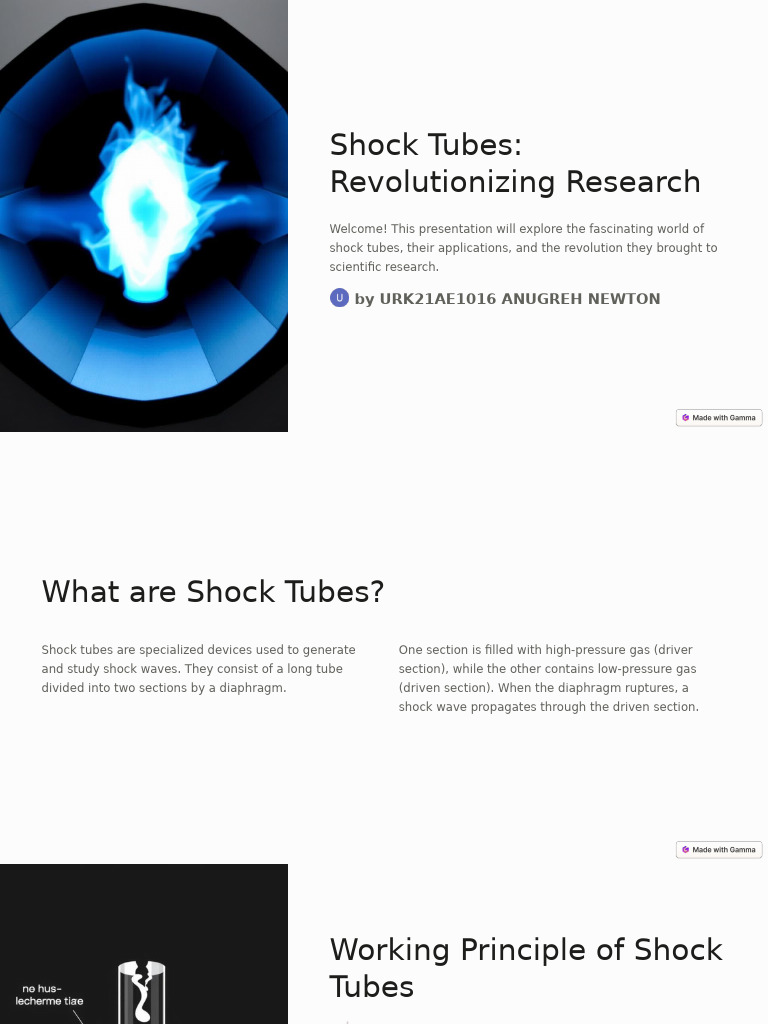 Shock Tubes Revolutionizing Research | PDF | Shock Wave | Continuum ...