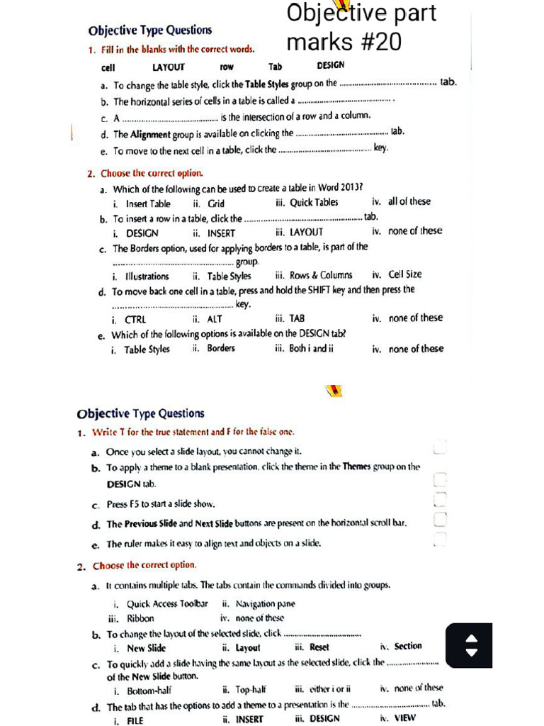 Grade 4 Computer Mock Test. | PDF