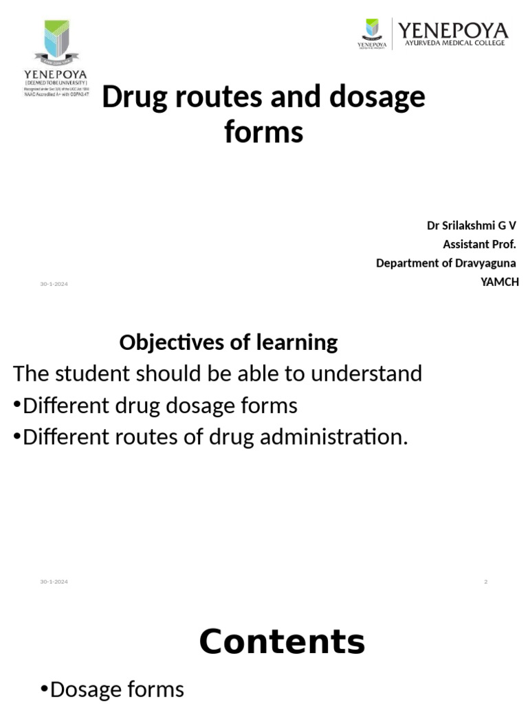 Drug Routes and Dosage Forms | PDF | Topical Medication | Tablet (Pharmacy)