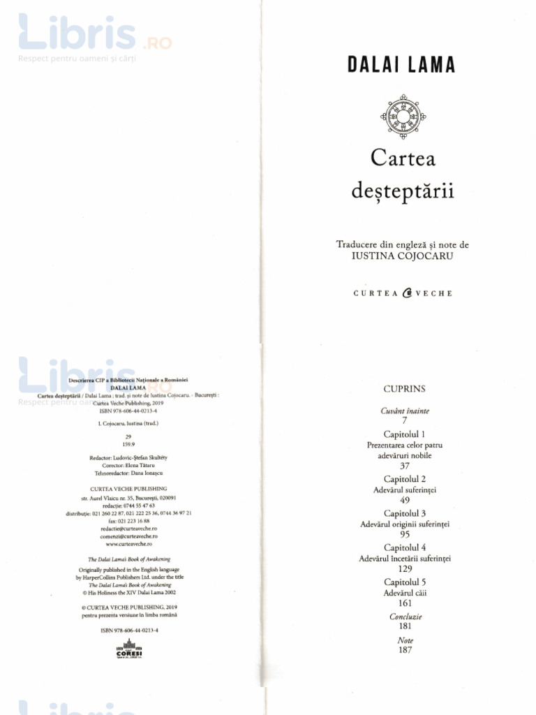 Cartea Desteptarii - Dalai Lama | PDF