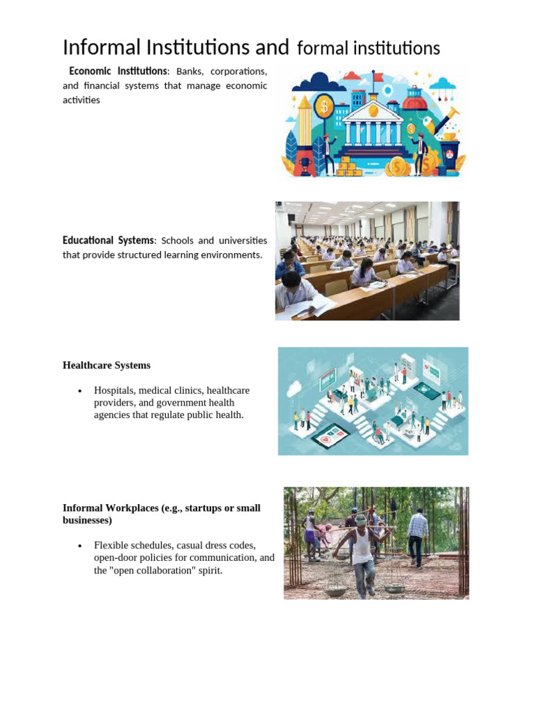 Economic and Social Institutions Overview | PDF