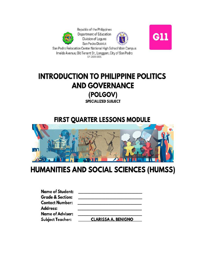 POLGOV Study GuideWeek 1 | PDF | Governance | Political Science