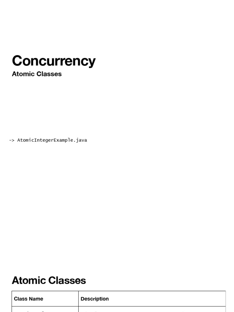 Atomic Classes | PDF