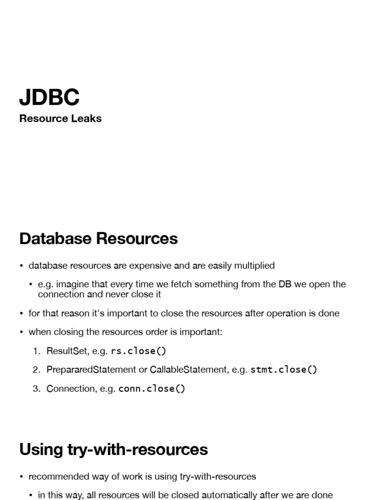 Resource+Leaks (1) | PDF