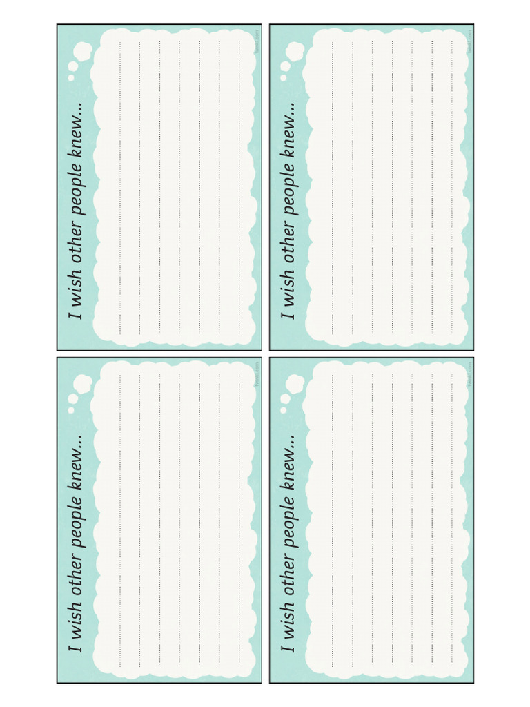 End of Lesson Self Reflection Cards Ver 1 | PDF