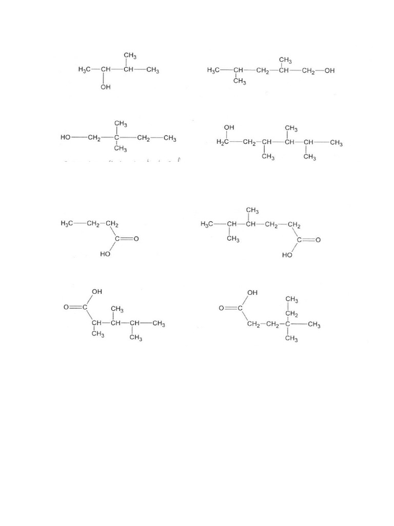 alcohol,acids naming | PDF